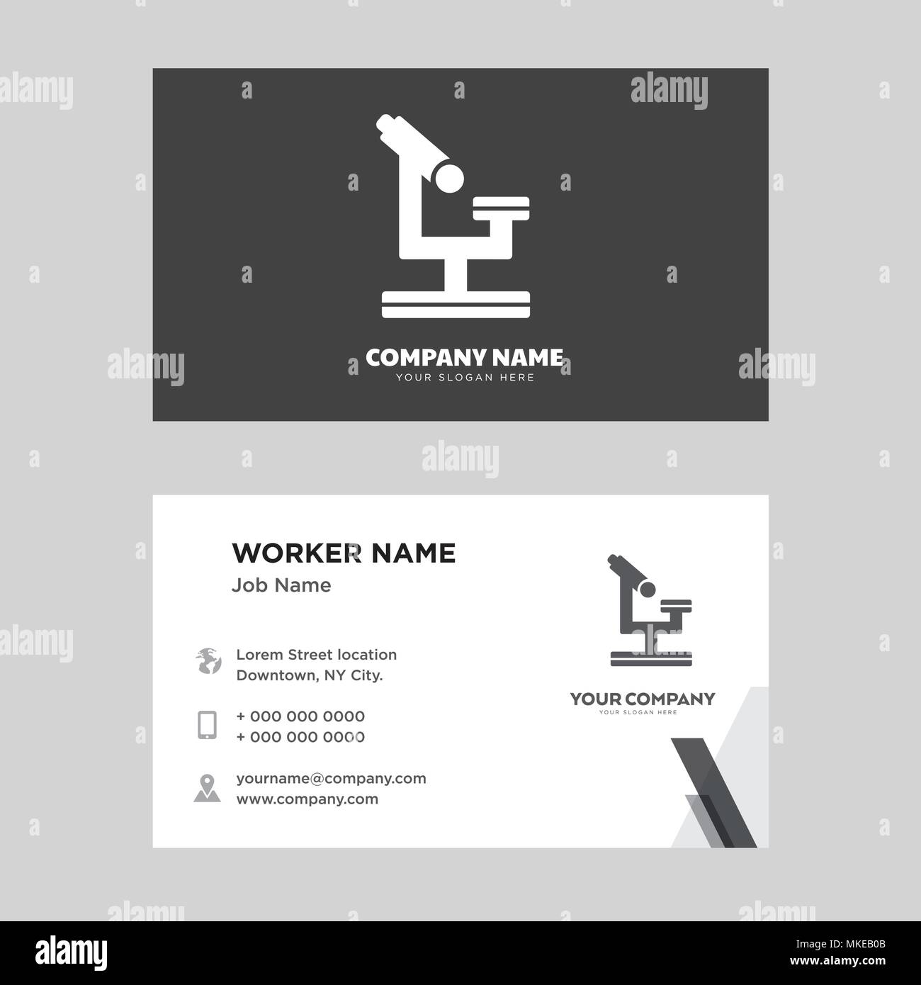 Research business card design template, Visiting for your company ...