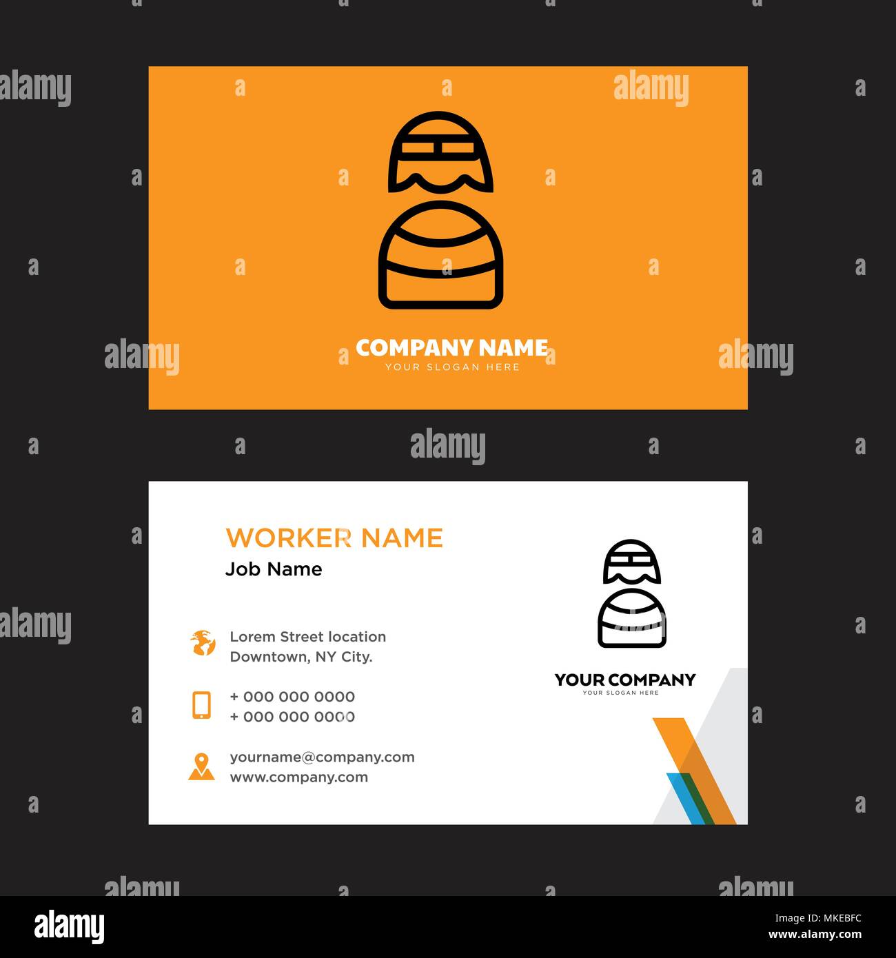 Priest business card design template, Visiting for your company, Modern ...