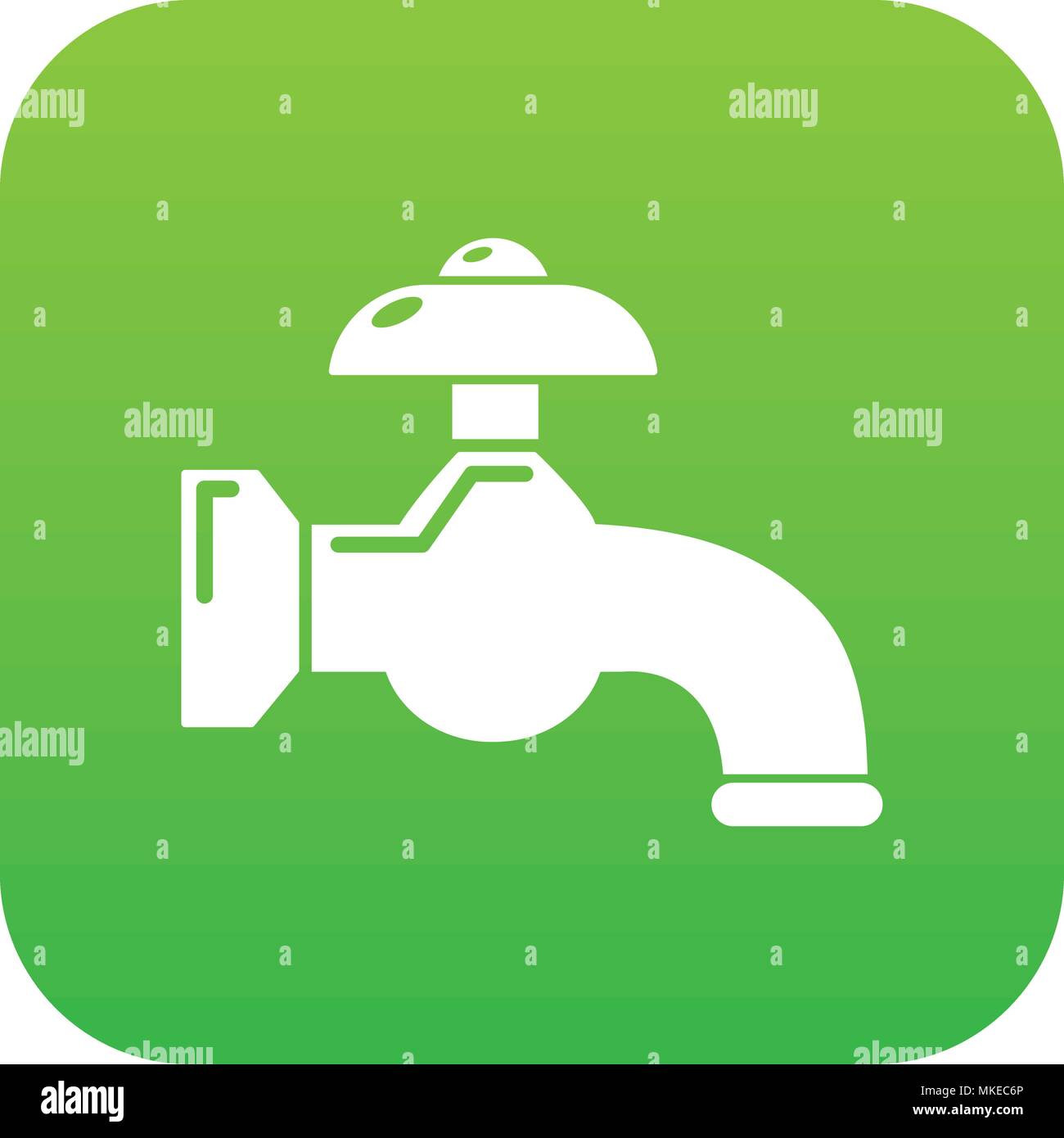 Water tap icon green vector Stock Vector Image & Art - Alamy