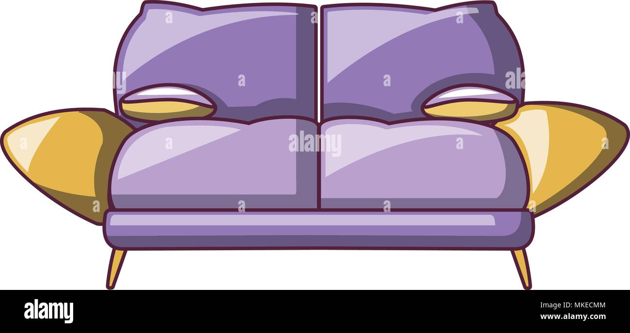 Mini sofa icon, cartoon style Stock Vector Image & Art - Alamy
