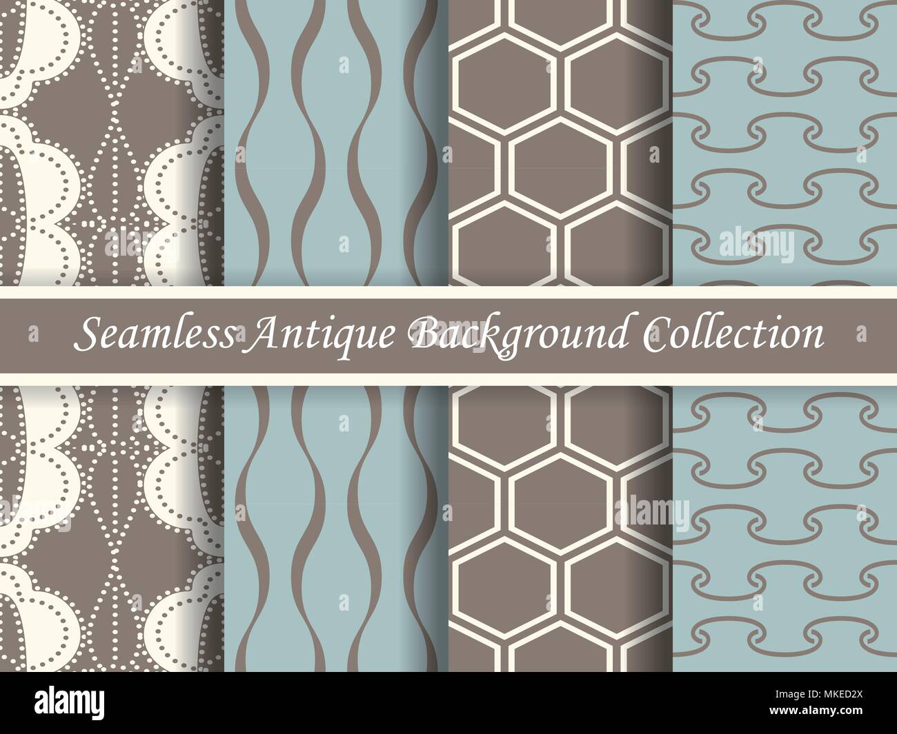 Antique seamless elegant brown tone background image collection, four ...