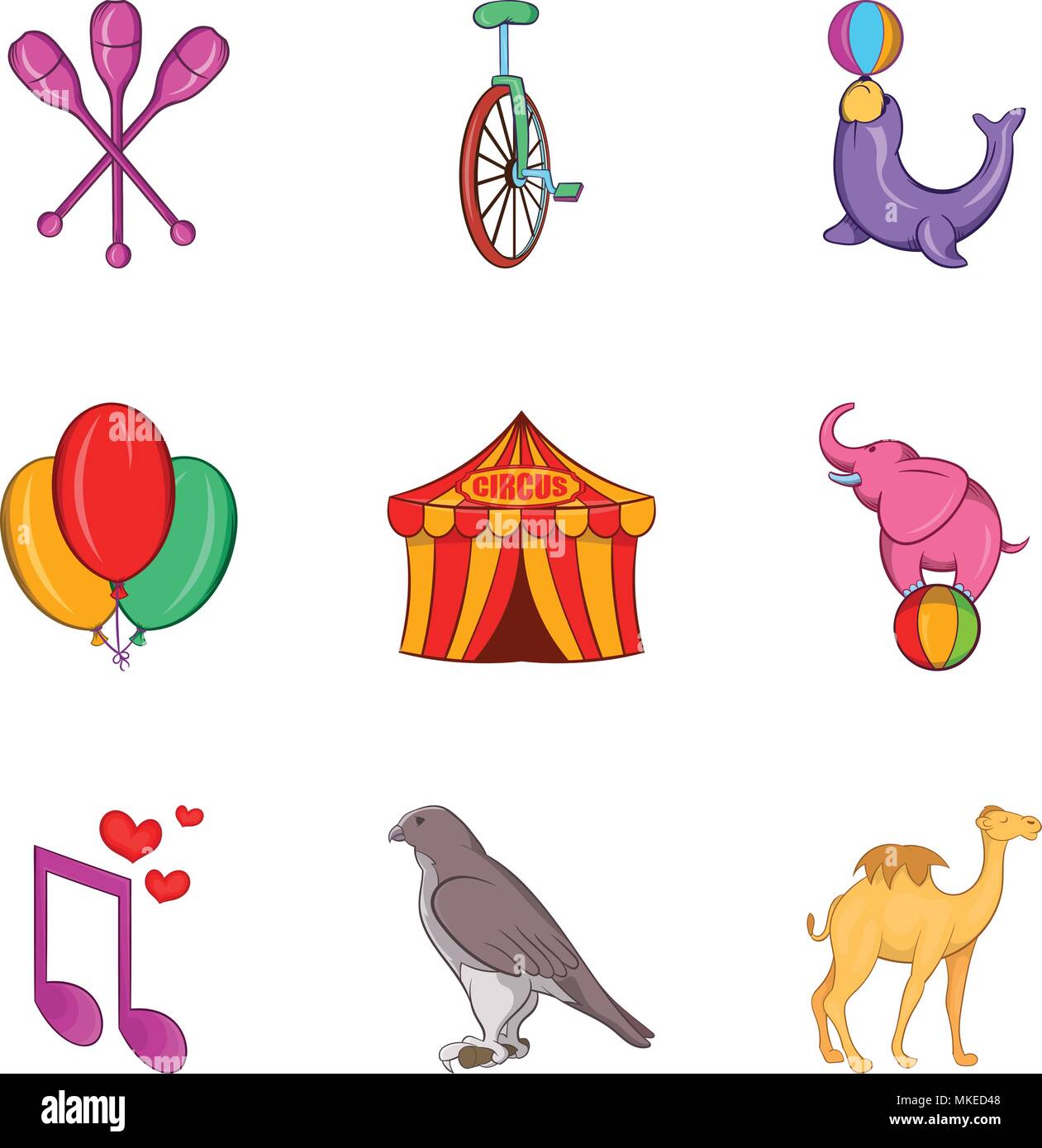 Tame icons set, cartoon style Stock Vector Image & Art - Alamy