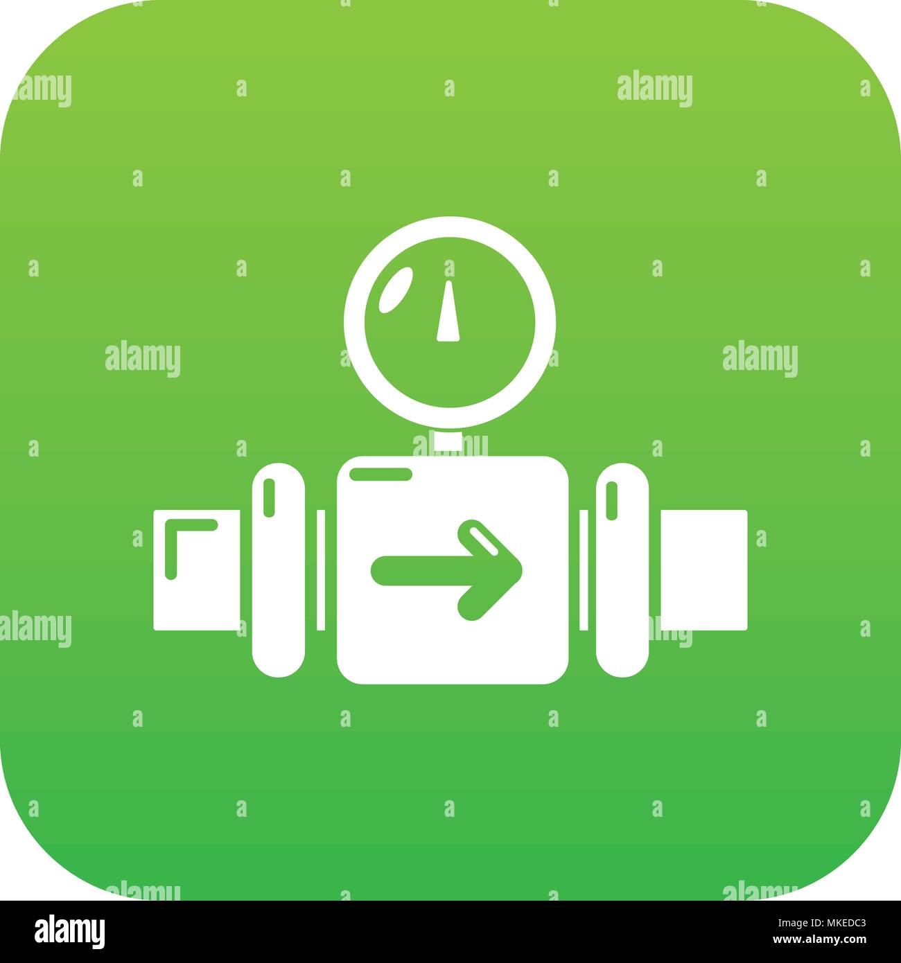 Pressure sensor icon green vector Stock Vector Image & Art - Alamy