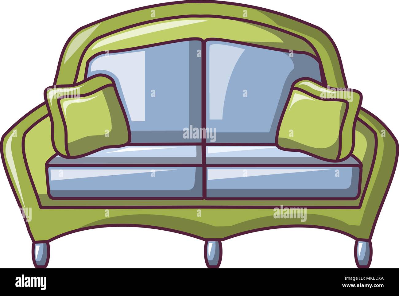 Modern sofa icon, cartoon style Stock Vector Image & Art - Alamy