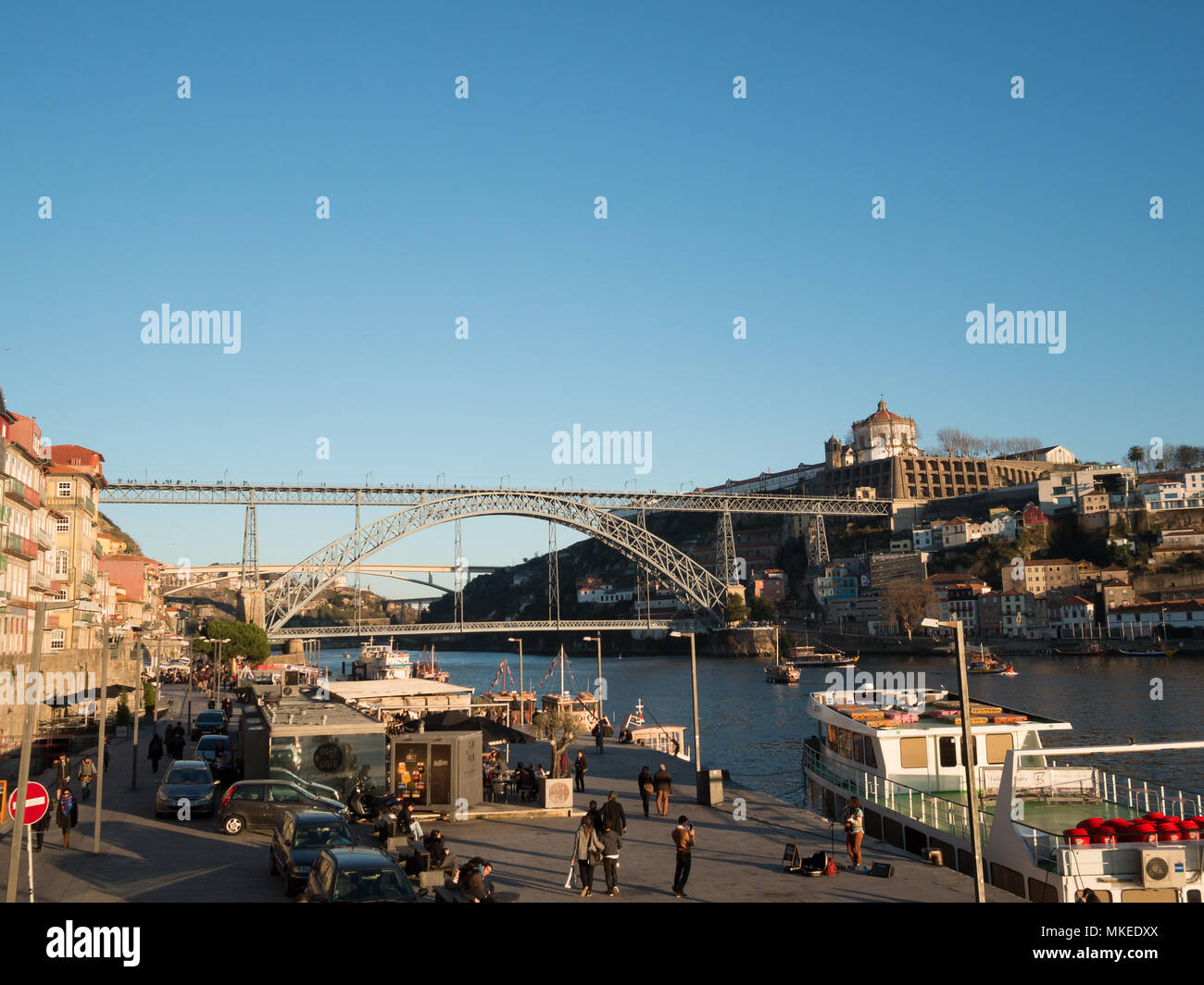 Arch bridge ponte dom luis over the douro hi-res stock photography and ...