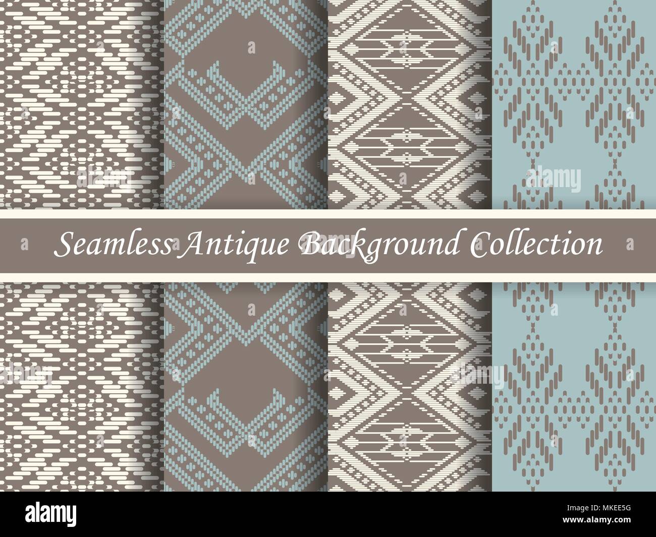 Antique seamless elegant brown tone background image collection, four ...