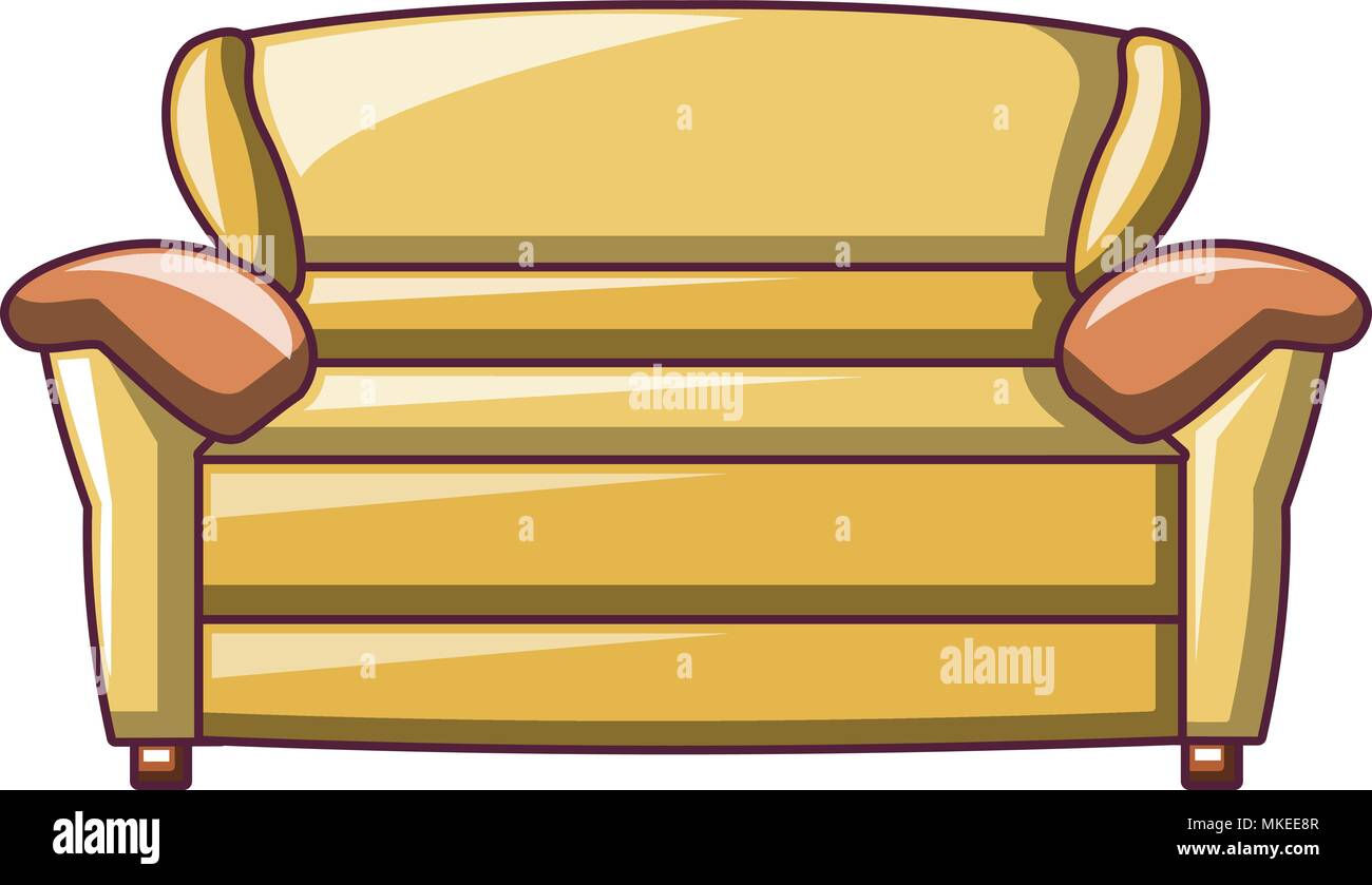Yellow sofa icon, cartoon style Stock Vector Image & Art - Alamy
