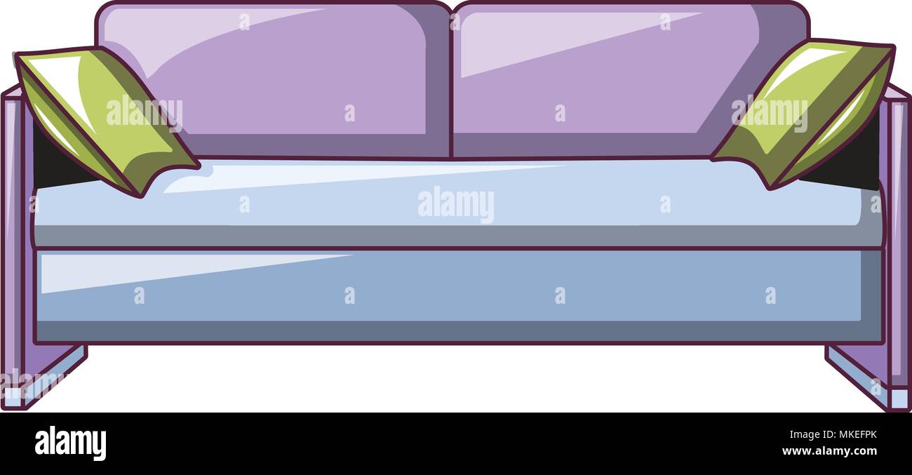 Purple sofa icon, cartoon style Stock Vector Image & Art - Alamy
