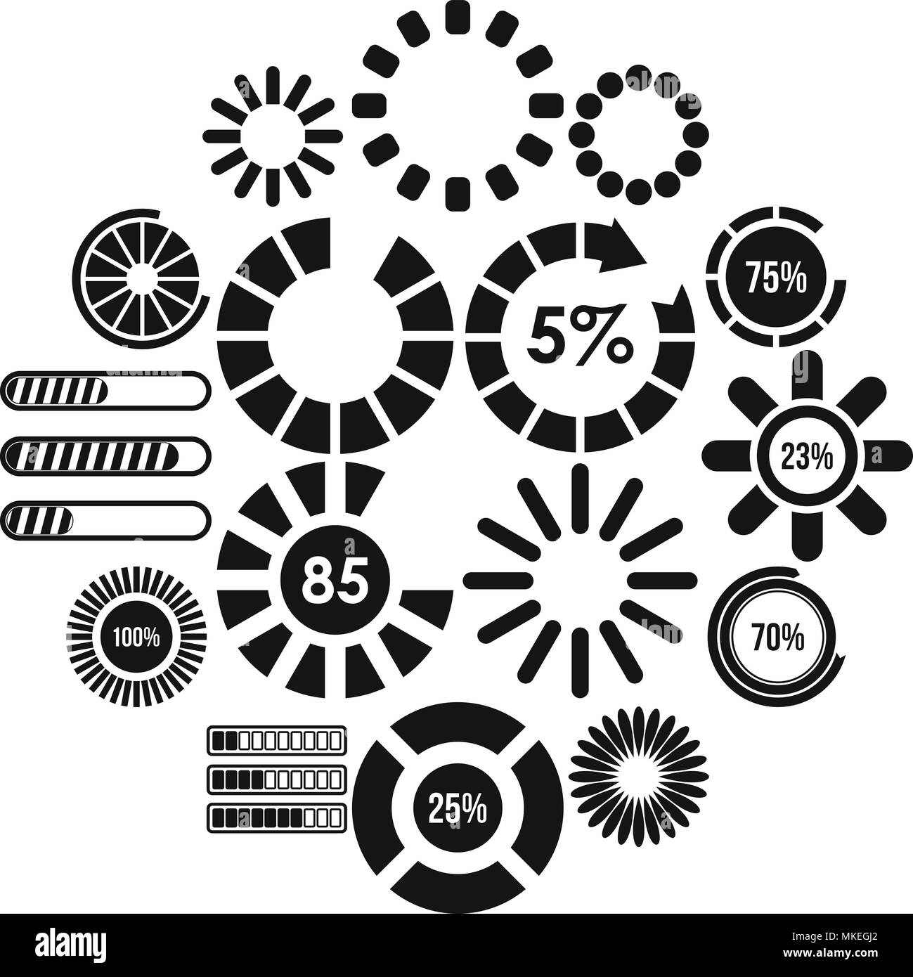 Loading bars and preloaders icons set Stock Vector Image & Art - Alamy Loading bars and preloaders icons set Stock Vector Image & Art - Alamy