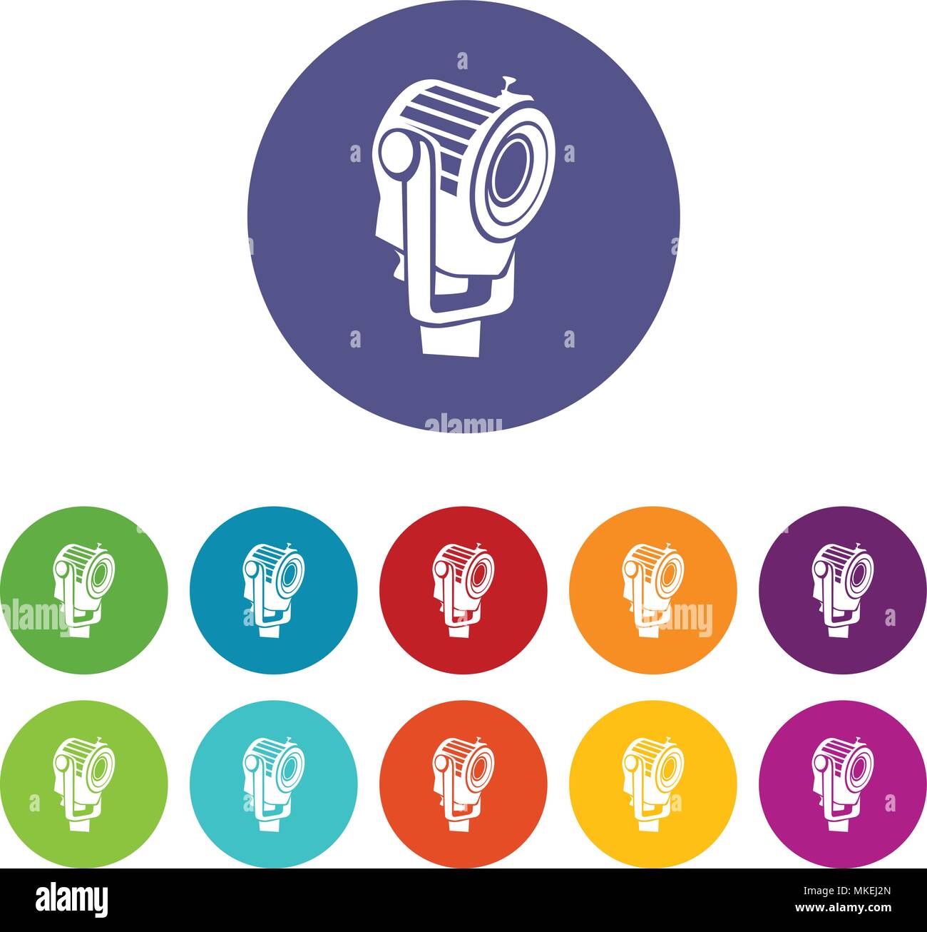 Floodlight icon in simple style Stock Vector Image & Art - Alamy