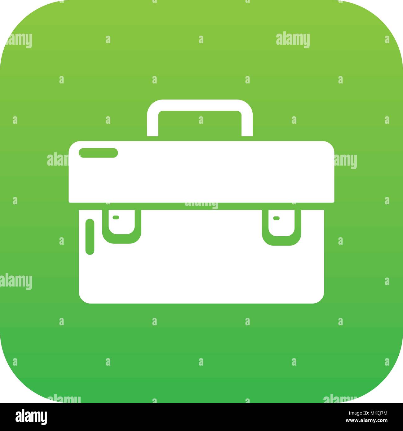 Tool box icon green vector Stock Vector Image & Art - Alamy