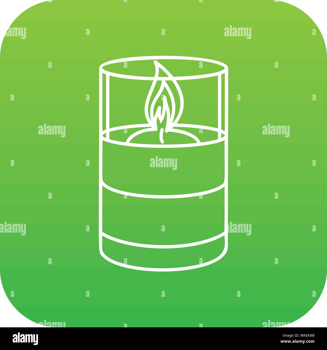 Romance candle icon green hi-res stock photography and images - Alamy