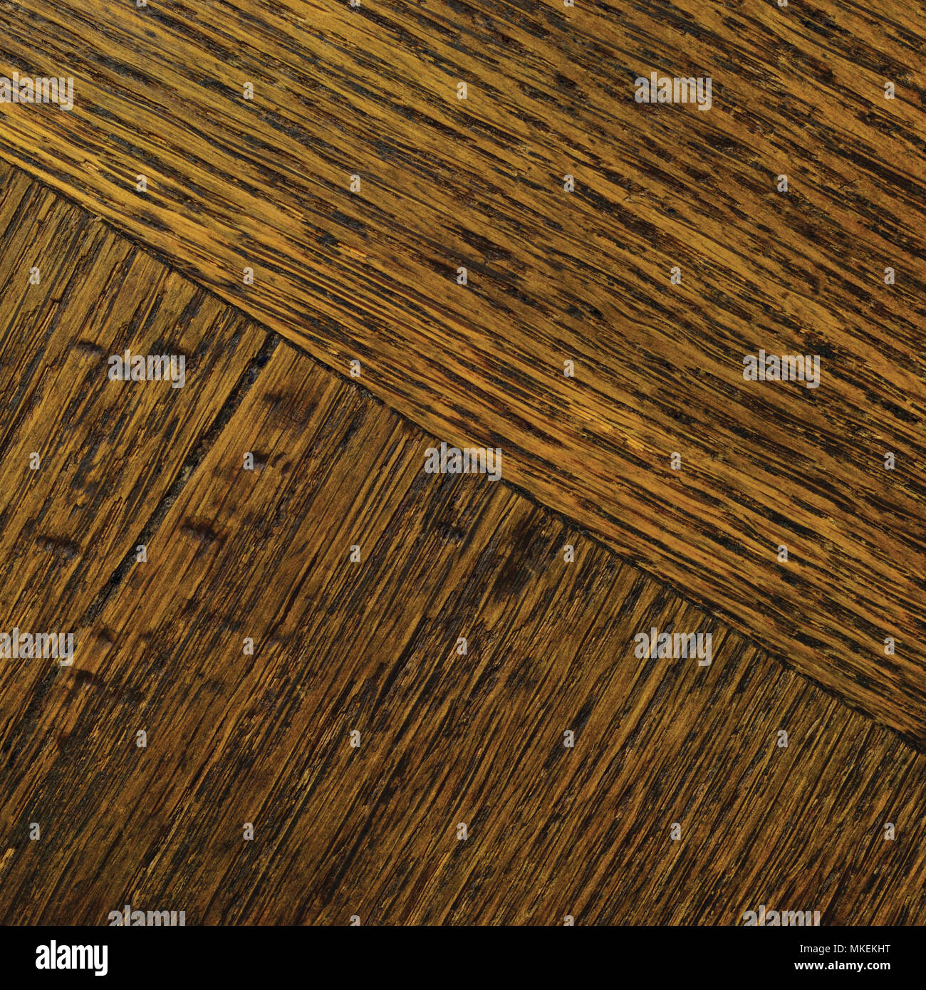Oak grain veneer texture background, dark black brown natural ...