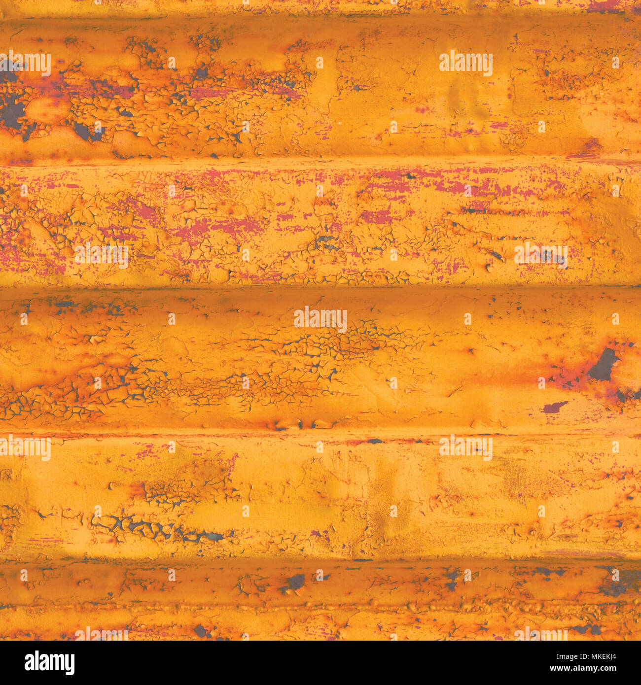 Yellow grunge sea cargo freight container background, dark rusty ...