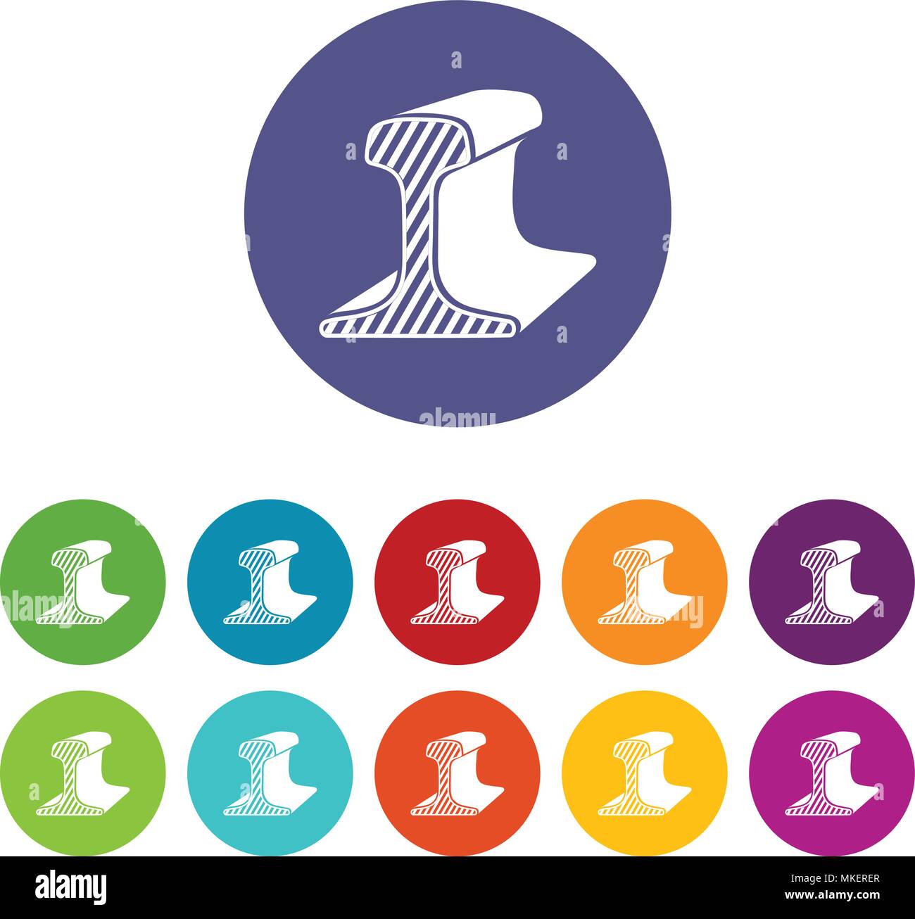 Section of rail icon, simple style Stock Vector Image & Art - Alamy