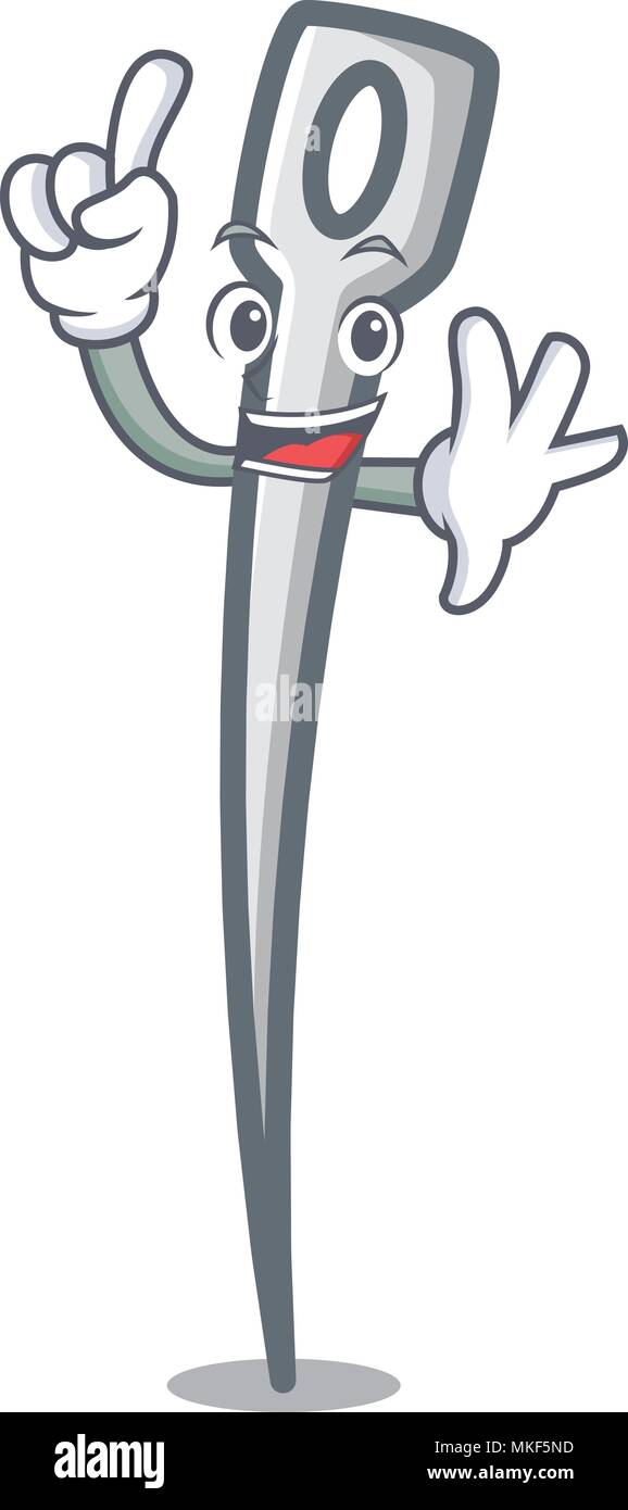Finger needle mascot cartoon style Stock Vector Image & Art - Alamy