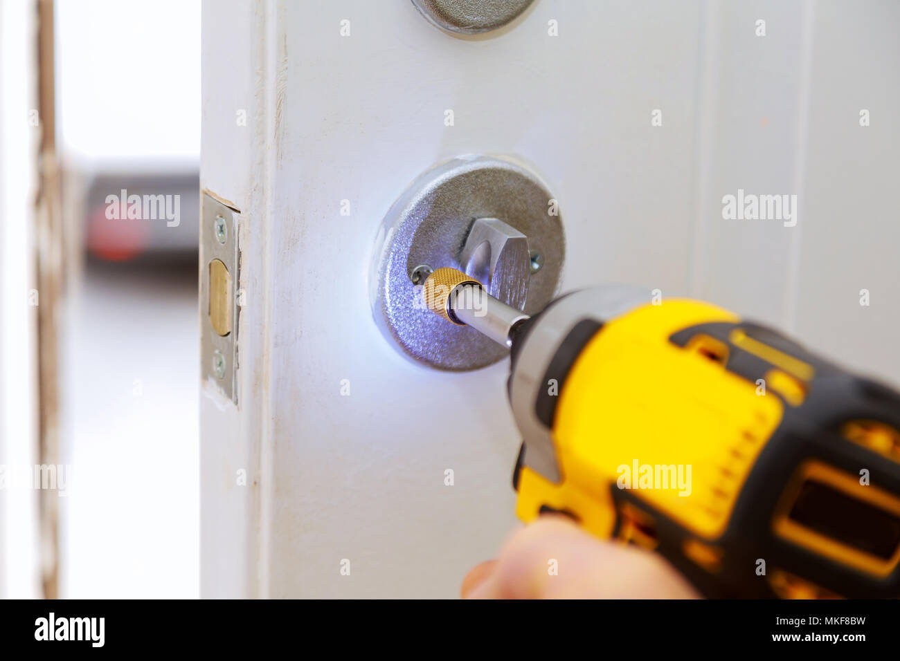 Deadbolt lock hi-res stock photography and images - Alamy