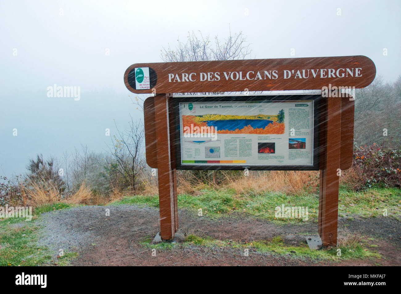 The Gour de Tazenat is the northernmost volcano of the Chaine des Puys ...