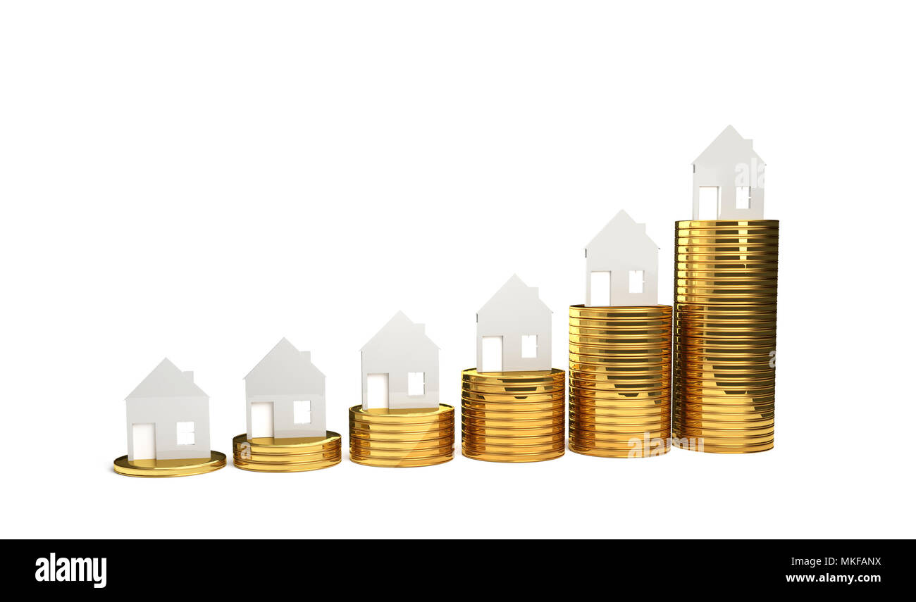 Rising prices real estate Cut Out Stock Images & Pictures - Alamy