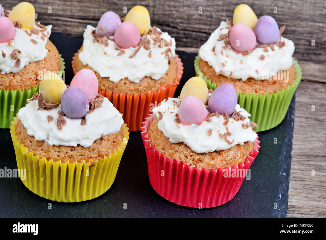 Close up cupcake egg hi-res stock photography and images - Alamy