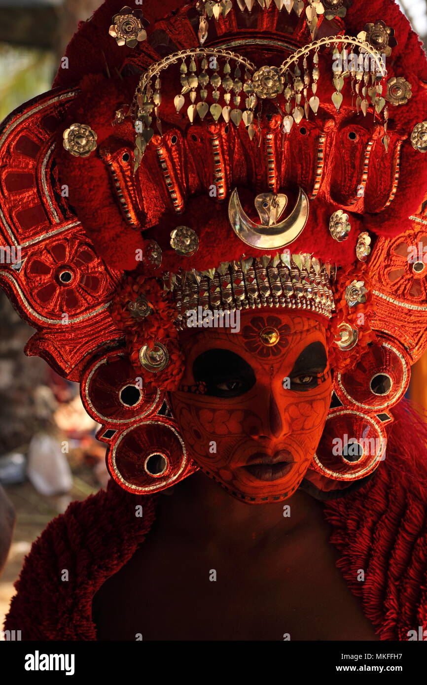 Theyyam - The Art of color Stock Photo - Alamy
