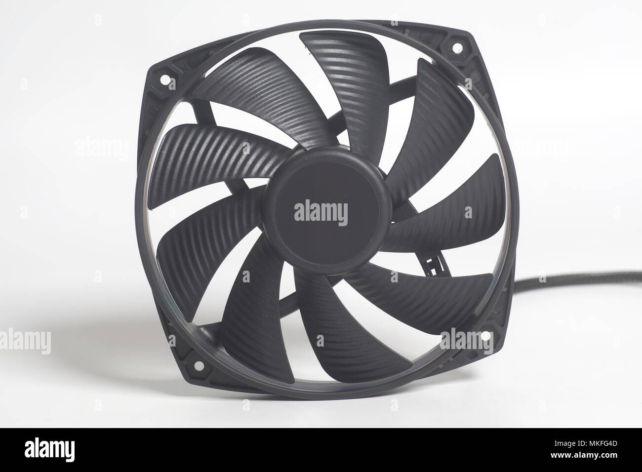 CPU fan processor cooler detail isolated on white background Stock ...