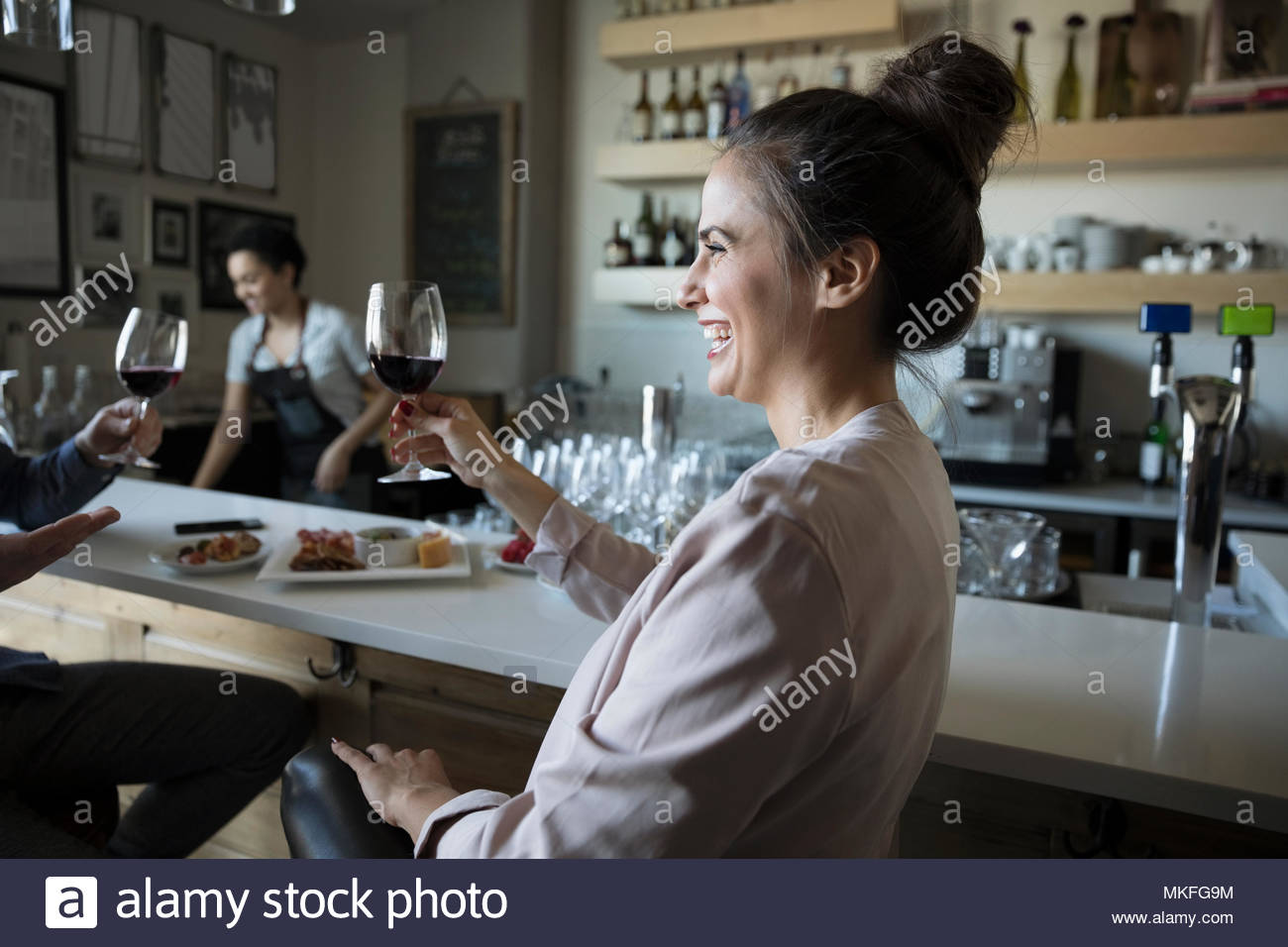 Women Laughing And Drinking Stock Photos & Women Laughing And Drinking ...
