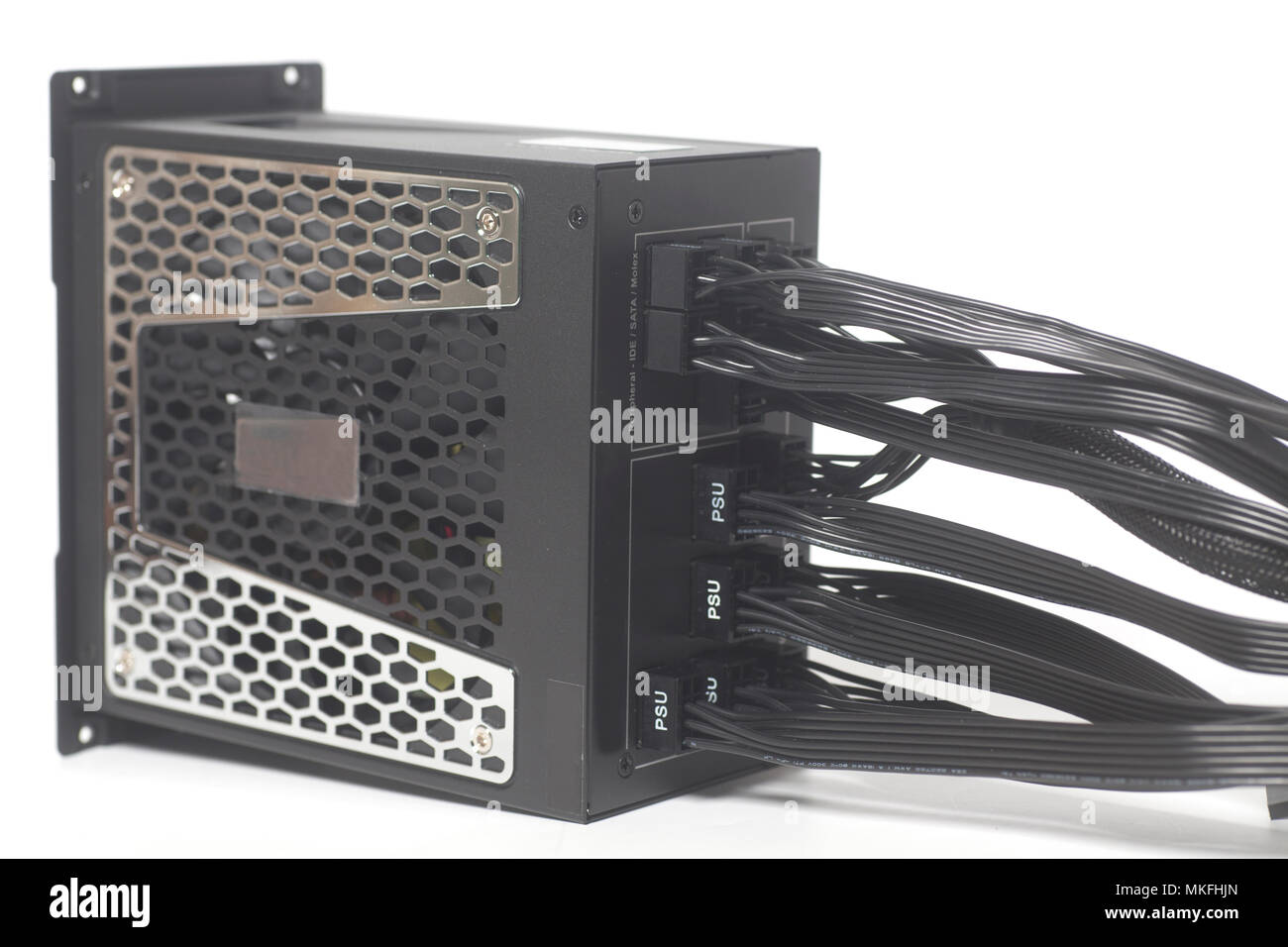 Computer Power Supply Unit isolated on white Stock Photo - Alamy