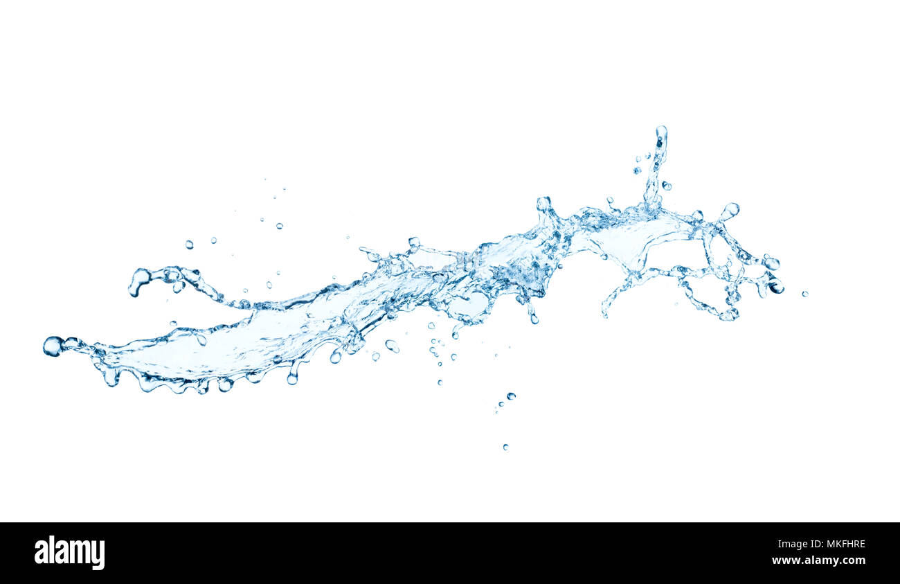 Water splash white background hi-res stock photography and images - Alamy
