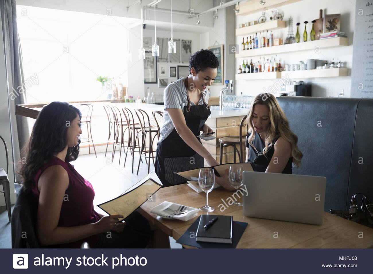Ordering Food Restaurant Stock Photos & Ordering Food Restaurant Stock ...