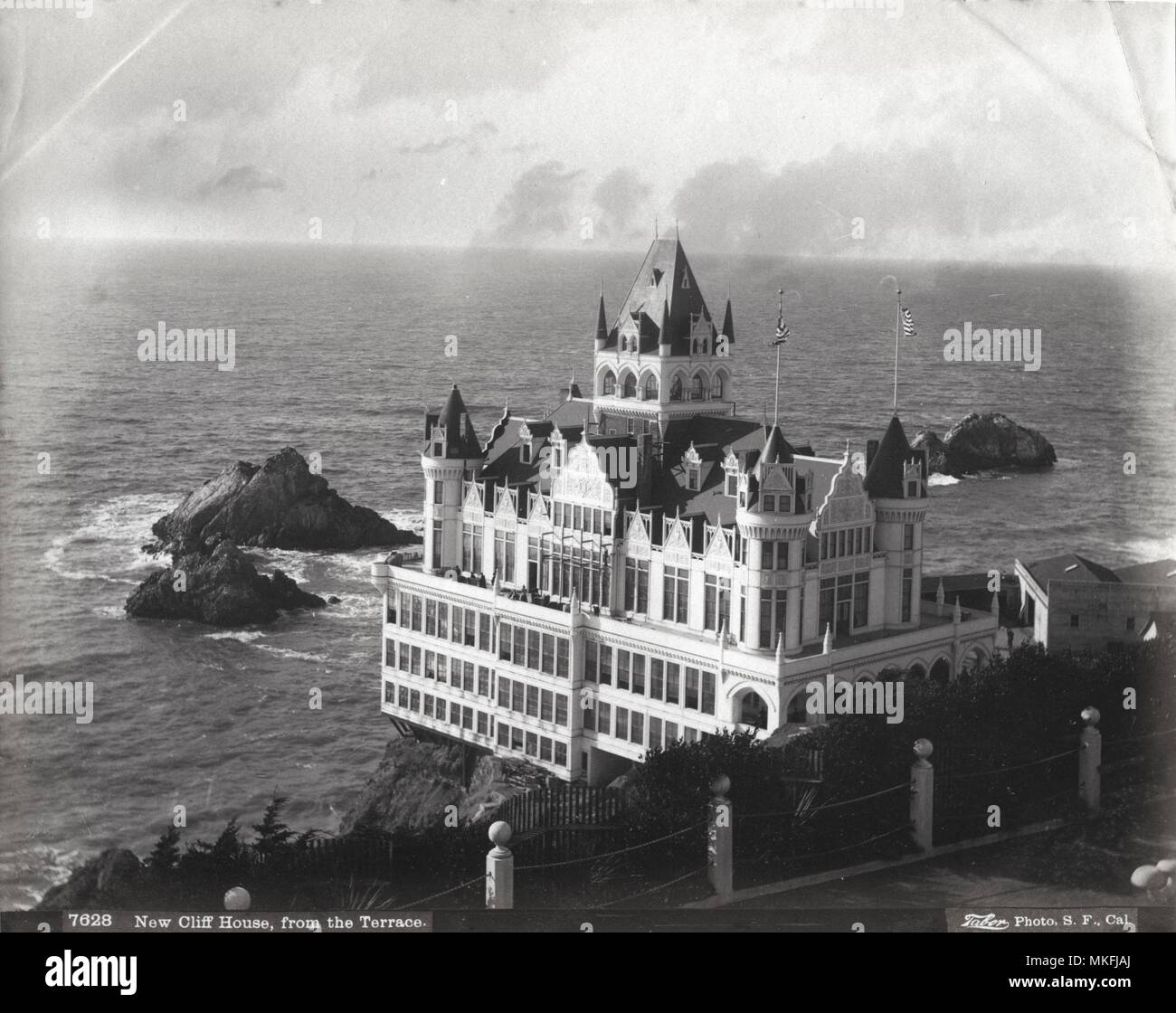 Isaiah W. Taber - New Cliff House, from the Terrace, San Francisco ...