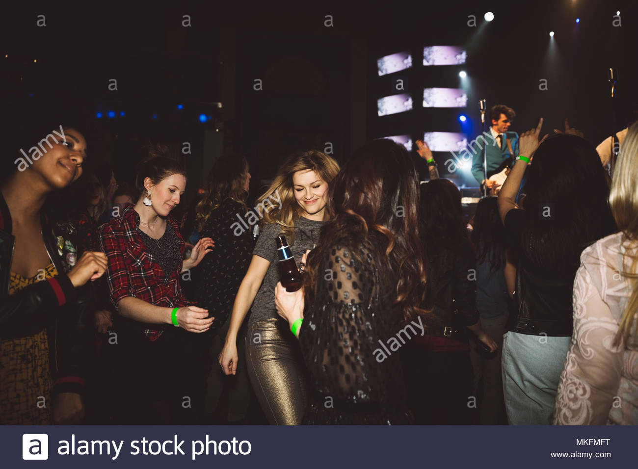 Black woman night out dancing hi-res stock photography and images - Alamy