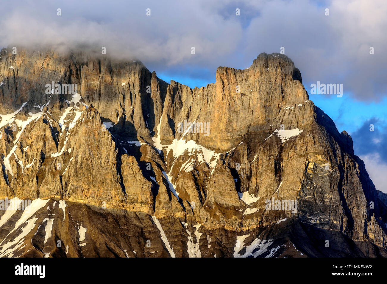 Aiguille de Varan, above Sallanches, Massif du Colonney, Alps, Haute ...
