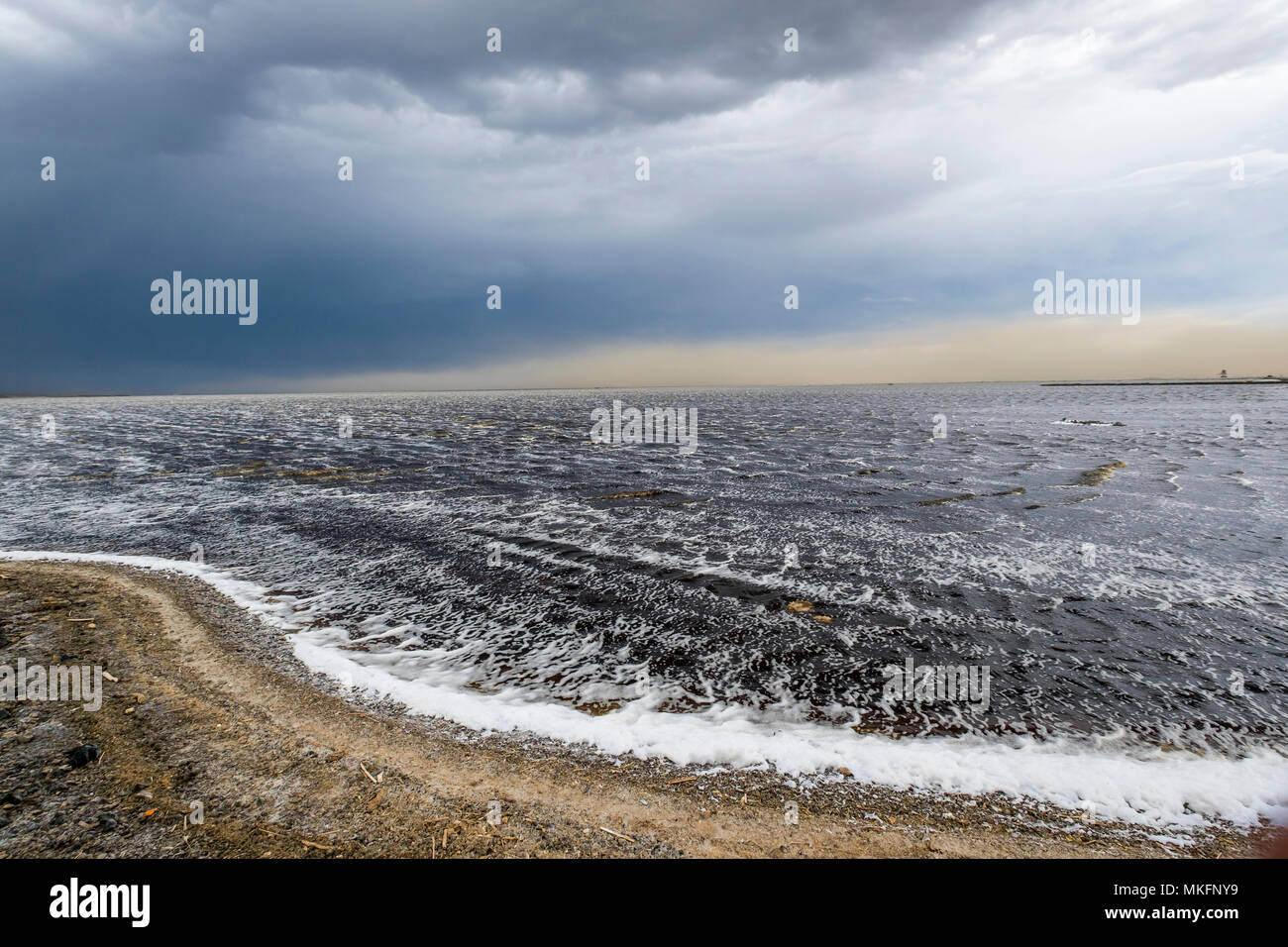 Soda ash deposit, Lake Magadi, Kenya Stock Photo - Alamy