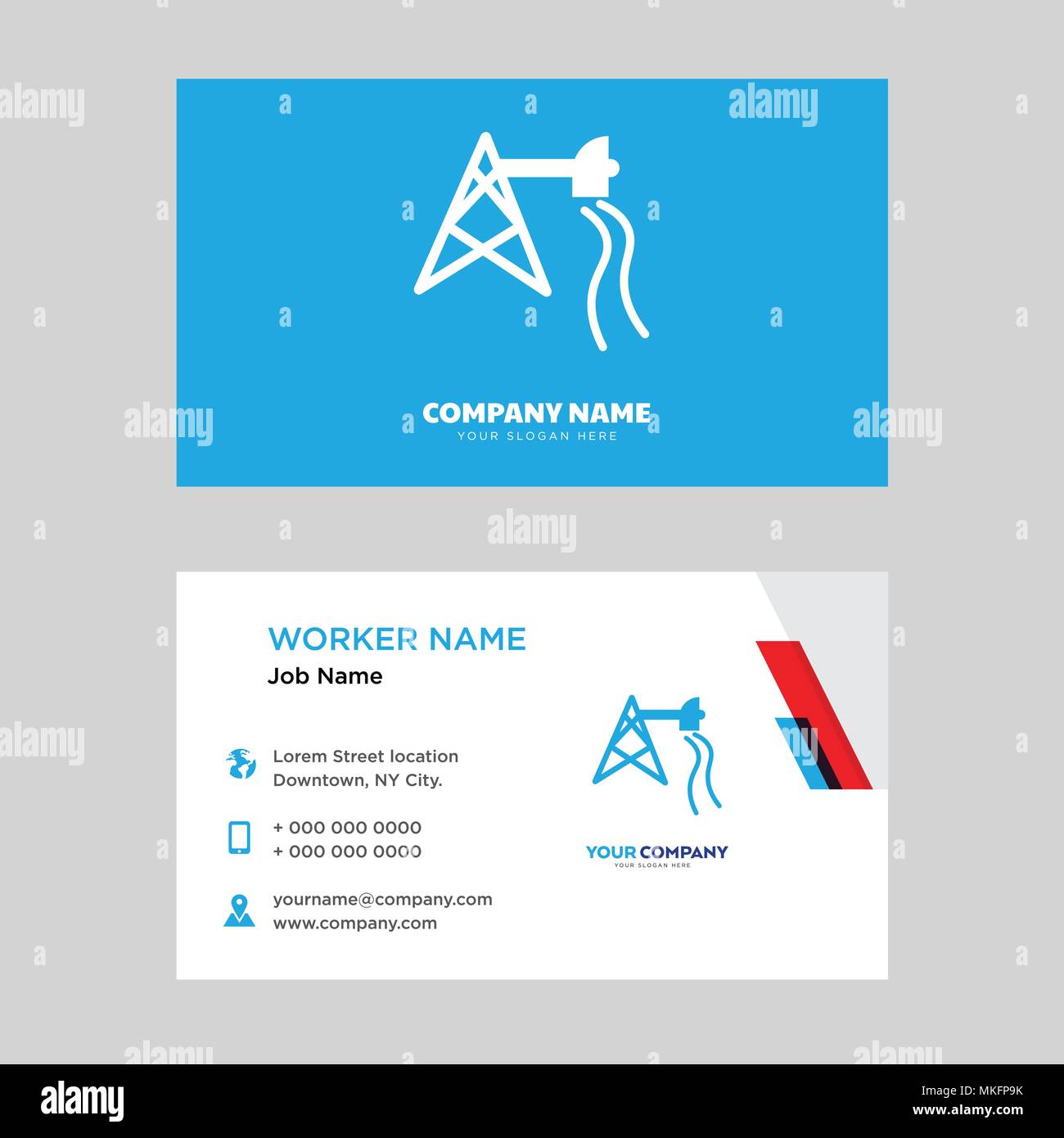 Extracting Oil business card design template, Visiting for your company ...