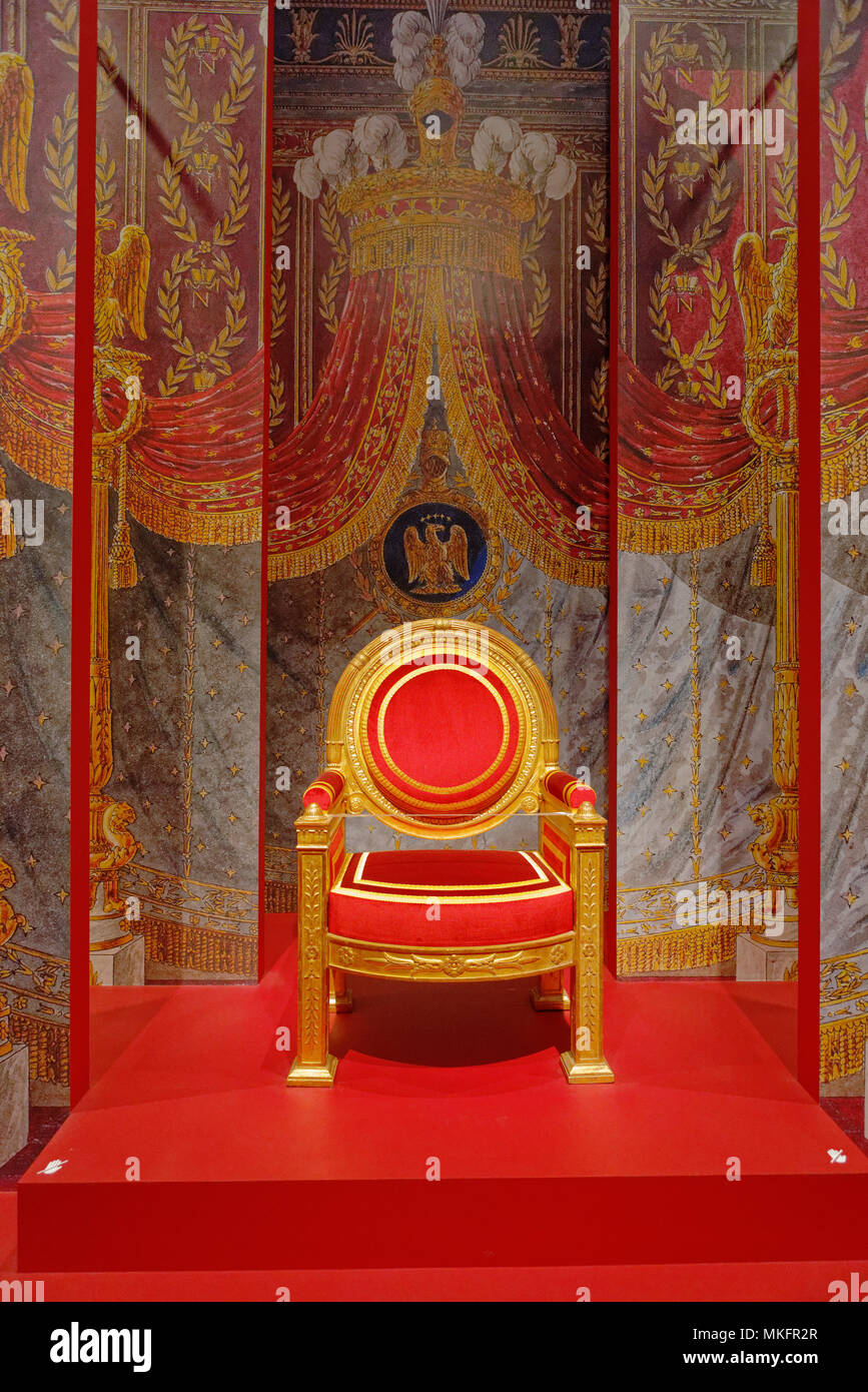 Napoleon's throne chair by Francois Honoré George Jacob Desmalter in ...