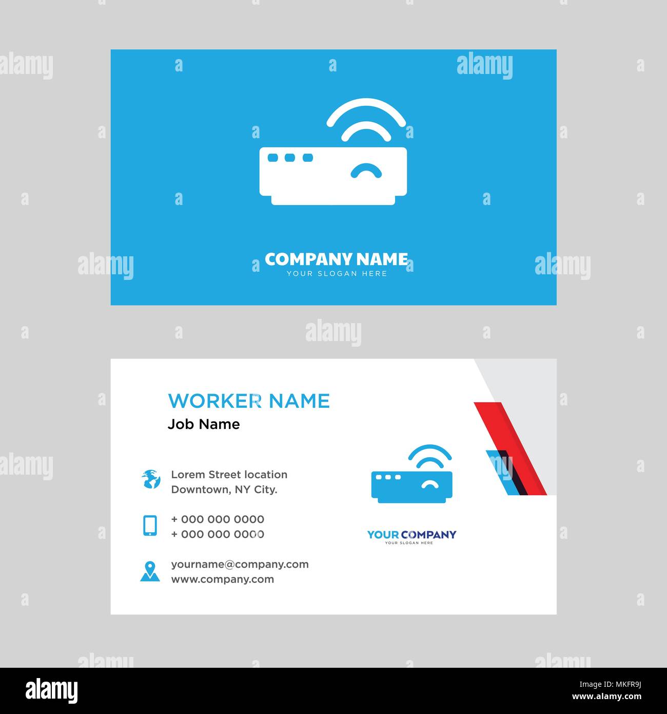 Modem business card design template, Visiting for your company, Modern ...