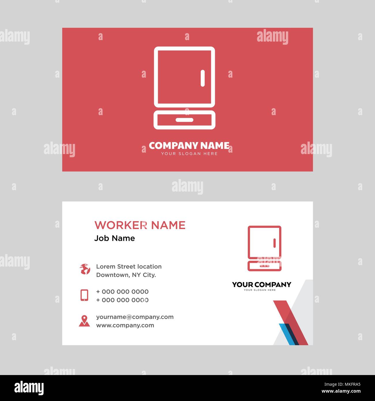 Cabinet business card design template, Visiting for your company ...