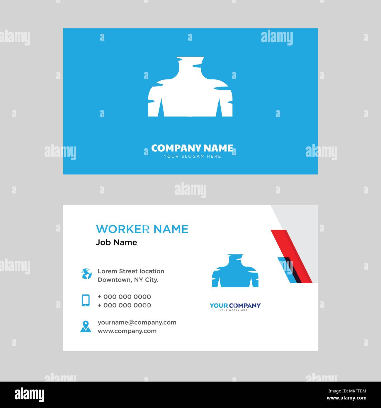 Human Neck business card design template, Visiting for your company ...