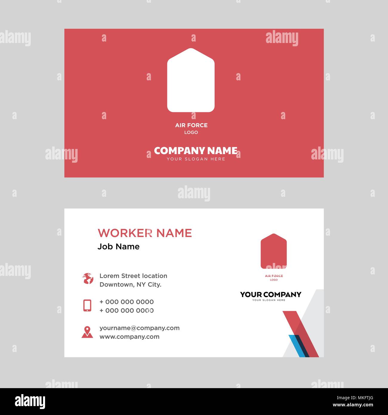 air force business card design template, Visiting for your company ...