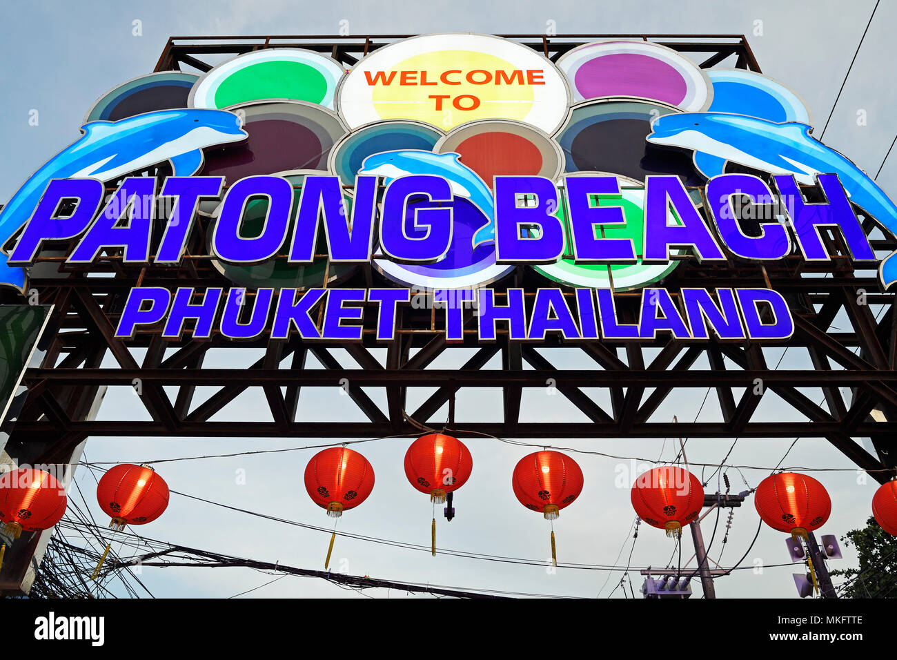 Thai road sign hi-res stock photography and images - Alamy