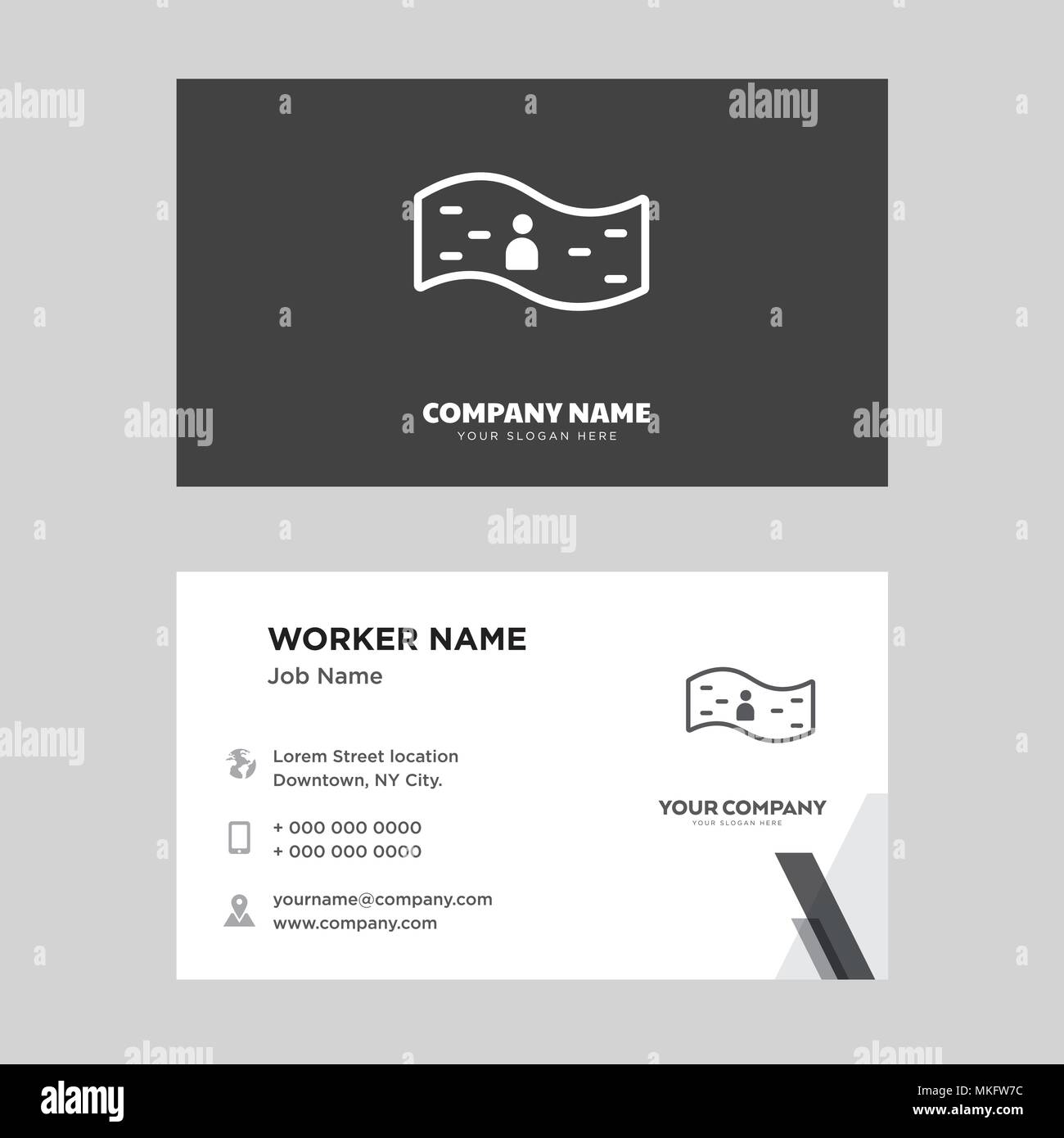Banner business card design template, Visiting for your company, Modern ...