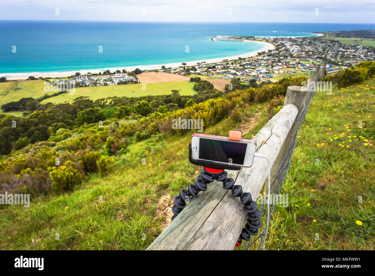 Marriners Lookout Apollo Bay Melbourne Australia Great Ocean Road Stock Photo - Alamy