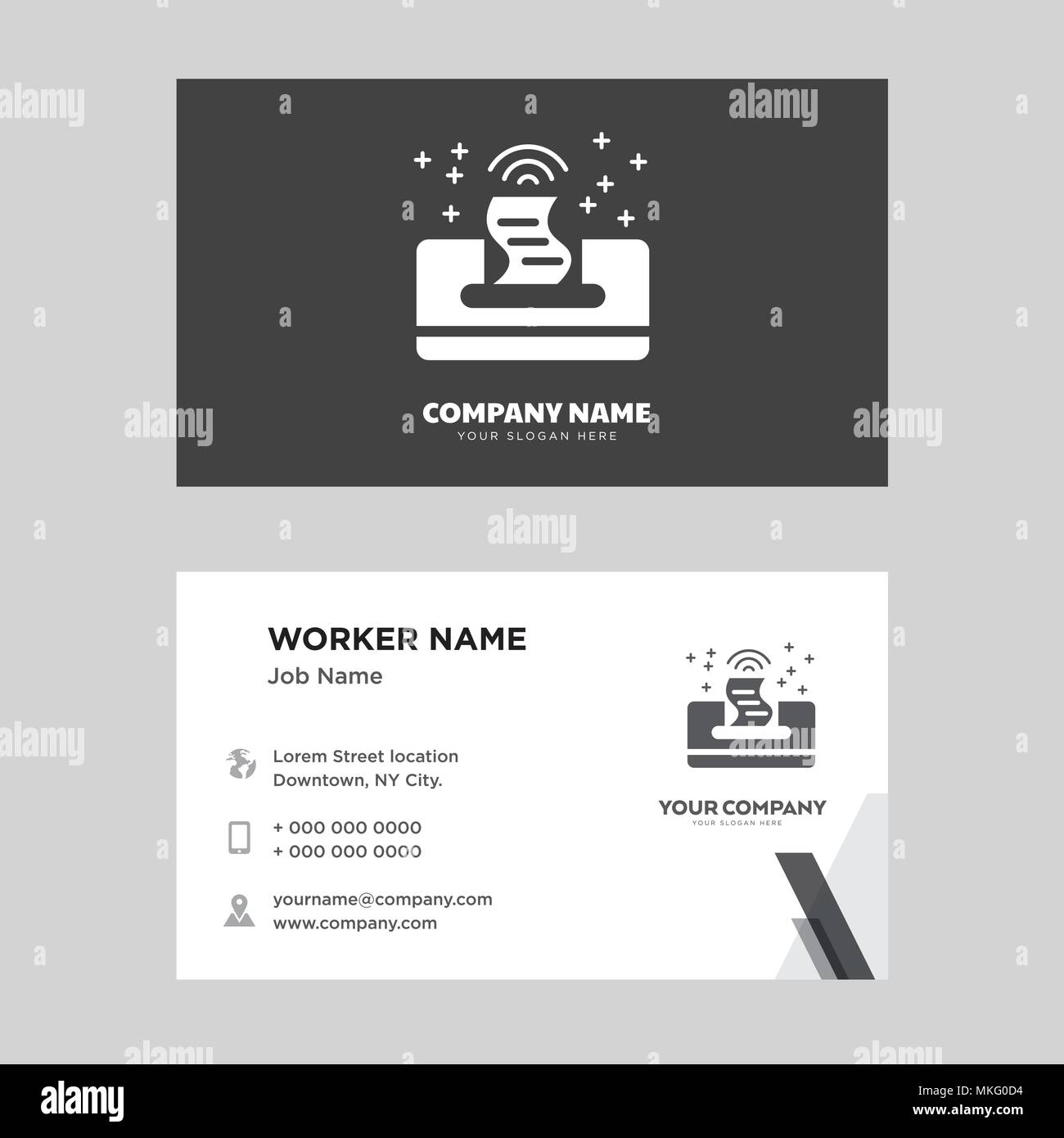 Printer business card design template, Visiting for your company ...