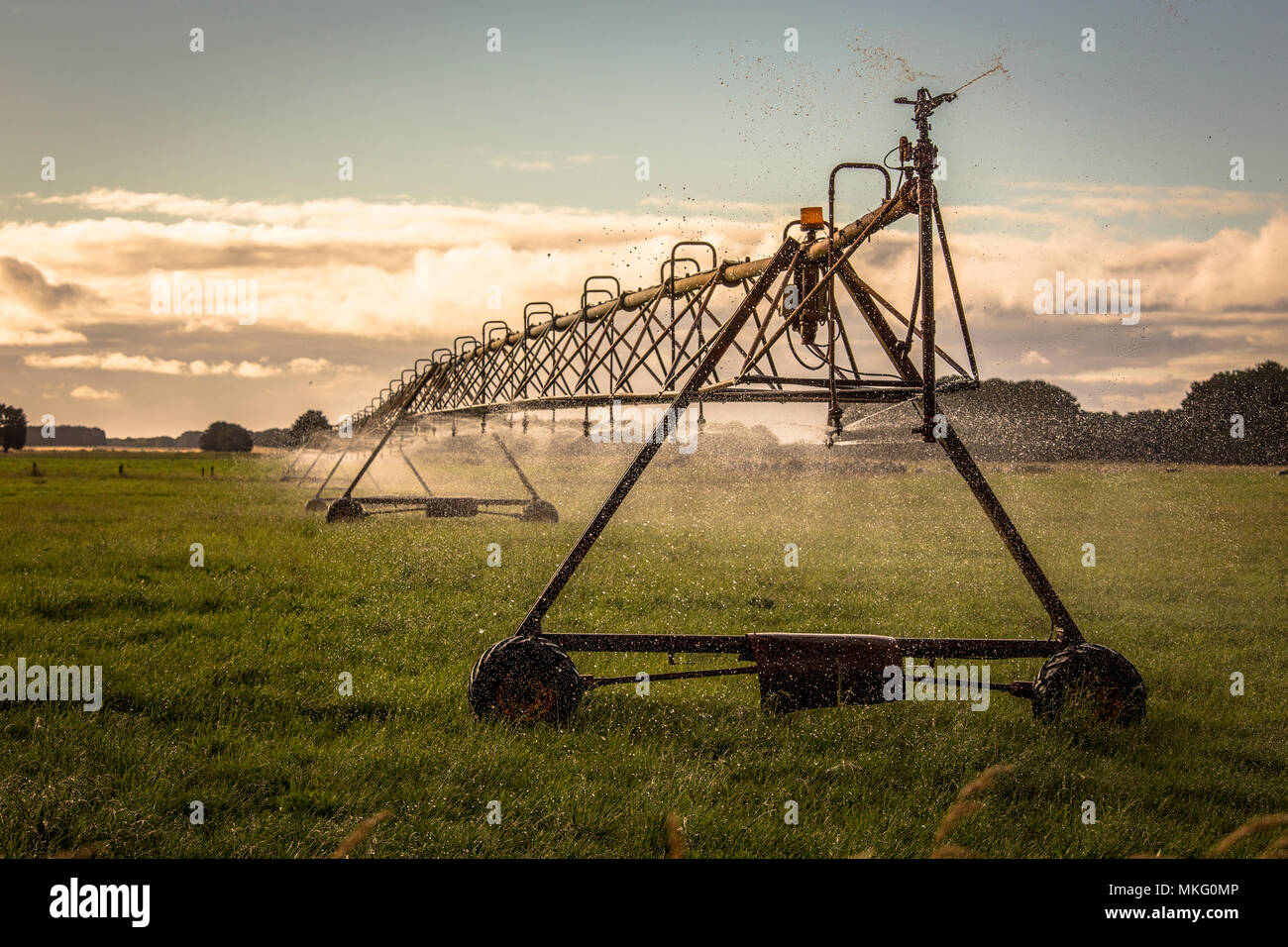 Agriculture crop water sprinkler spray equipment used in farmland Stock ...