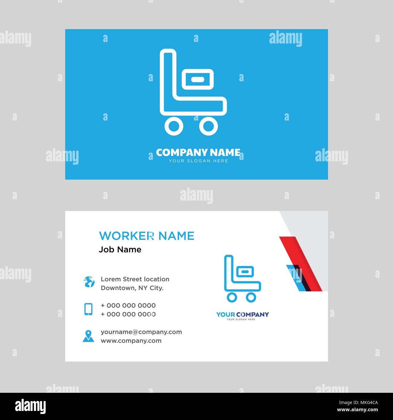 Shipping business card design template, Visiting for your company ...