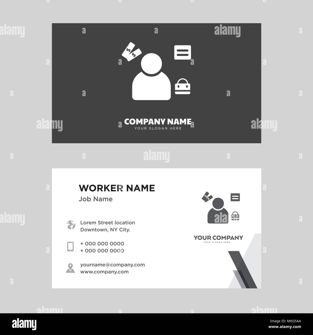 Manager business card design template, Visiting for your company ...