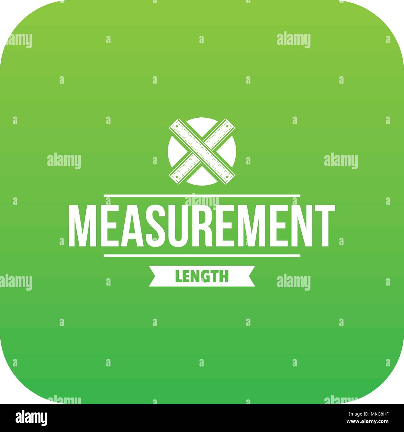 Ruler icon green vector Stock Vector Image & Art - Alamy