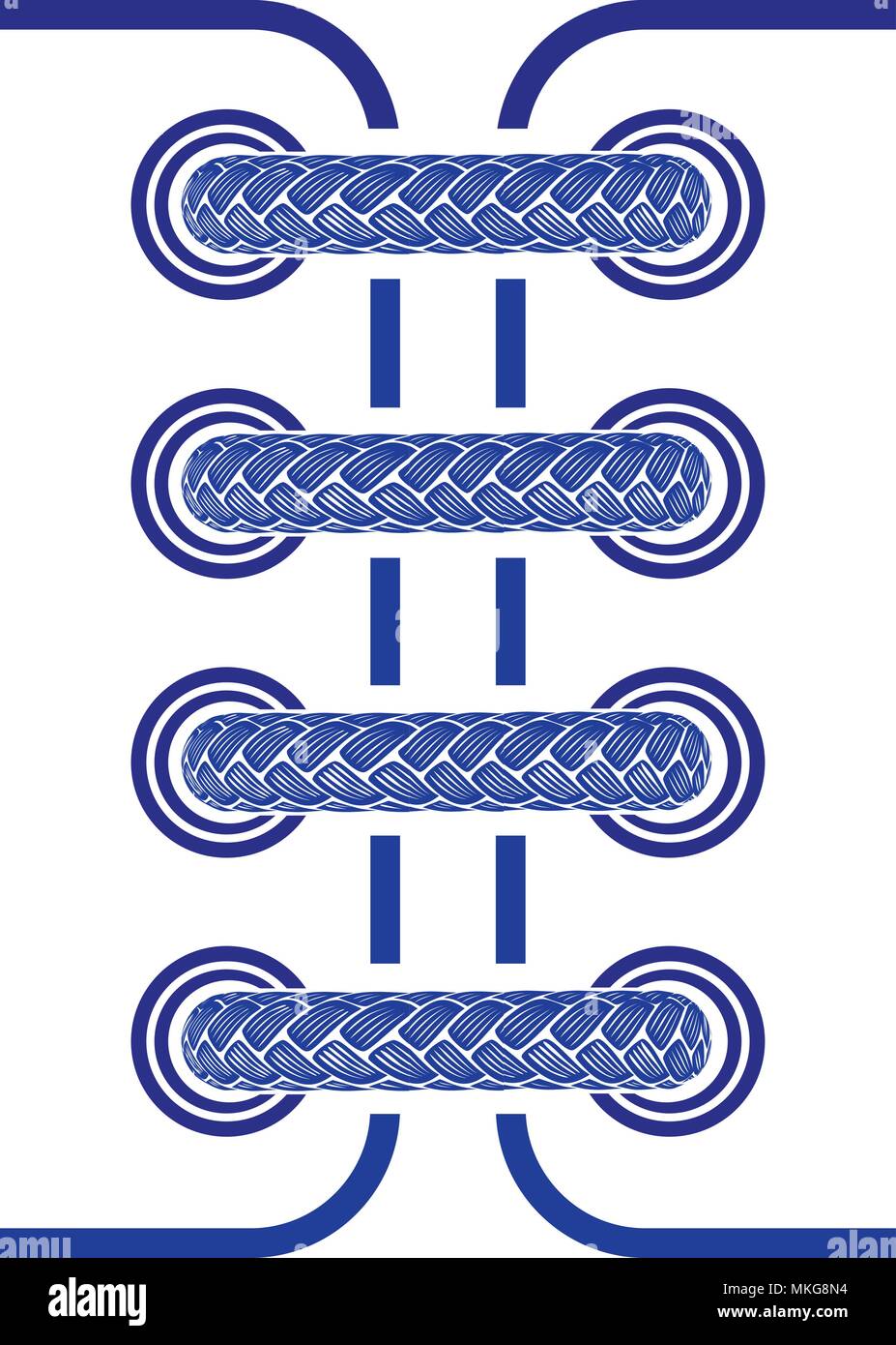 Blue line shoelaces icon, simple style Stock Vector Image & Art - Alamy