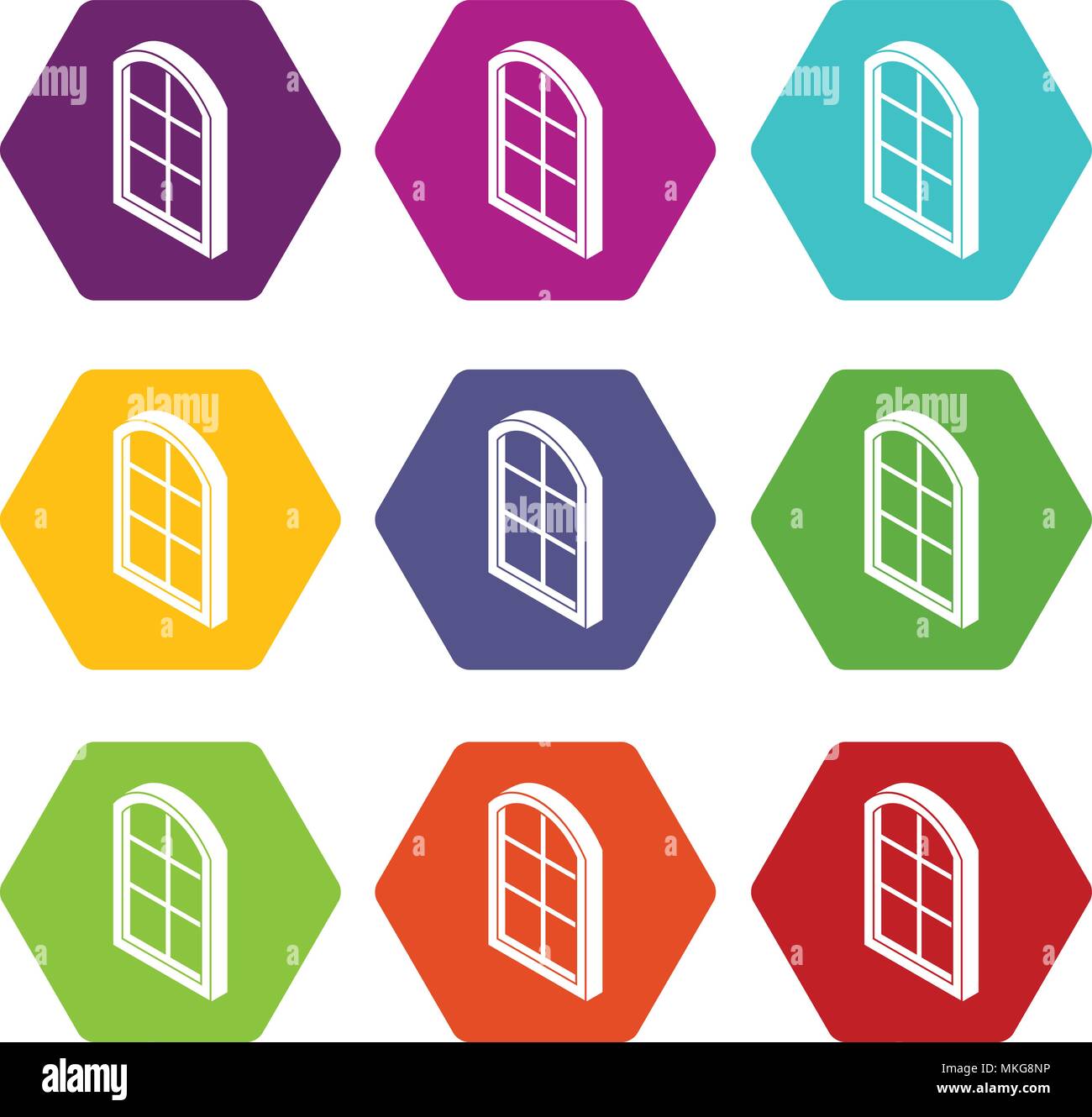 Close window frame icons set 9 vector Stock Vector Image & Art - Alamy